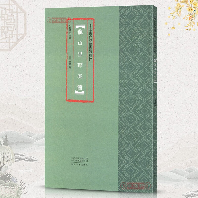 学海轩 龙山里耶秦简 中国古代简牍书法 民间书法临摹练字帖选放大本高清彩印附注释竹简木板书字帖隶书字体 河南美术余德泉