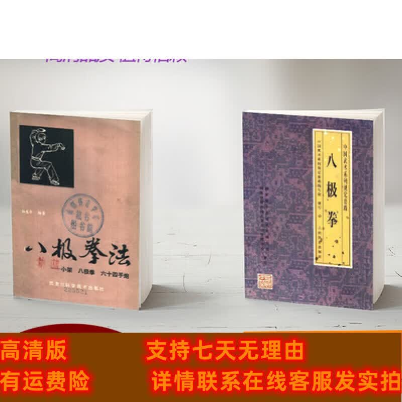 定制款 八极拳+拳法 小架 六十四手炮 武功拳谱教程强身健体国术