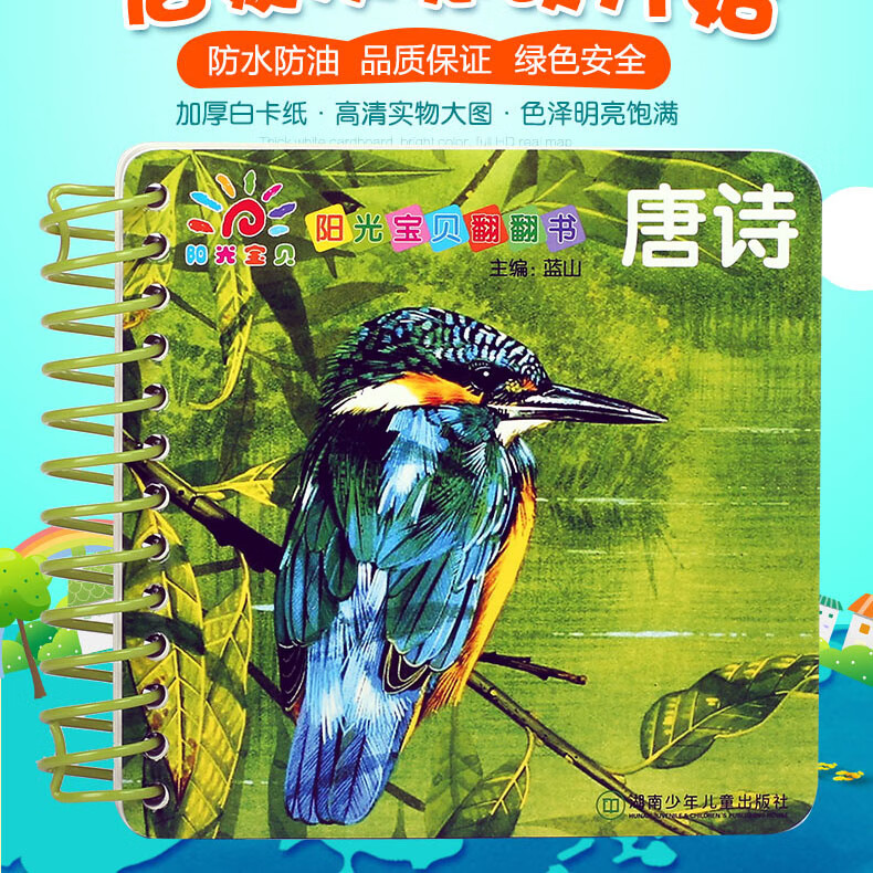 0-3岁幼儿早教启蒙认知书阳光翻翻书宝宝识字拼音卡识车数字 唐诗