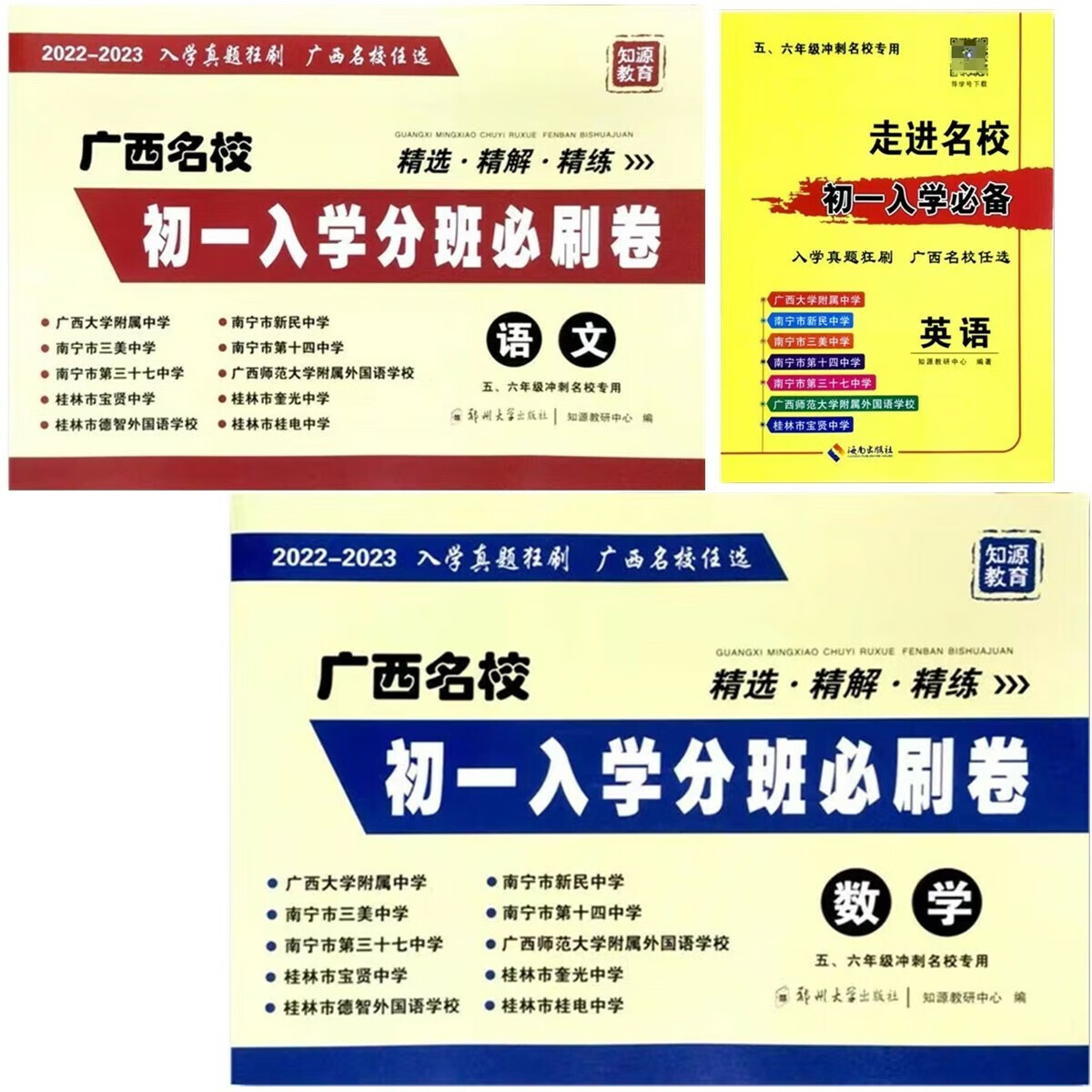 2023广西小升初广西名校初一入学分班必刷卷语文数学英语真题预测 英语 六年级下