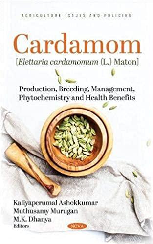 Cardamom [Elettaria Cardamomum (L.) Maton]: Prod