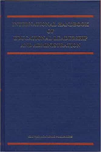 International Handbook of Educational Leadershi