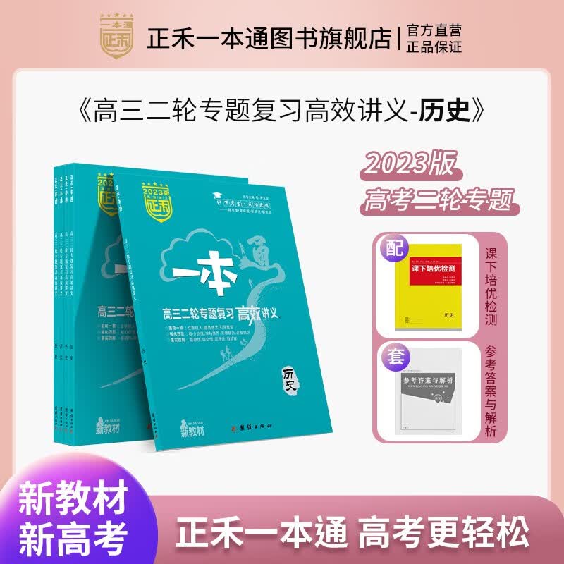 2023新版正禾一本通高三二轮专题复习高效讲义 历史 2023年高考高三复习用书 中学教辅高考历史 复习资料 官方直营 新教材新高考版（适用省份参考详情页）