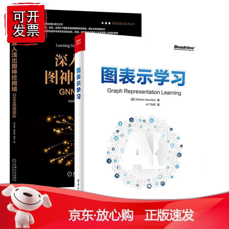 【全2册】深入浅出图神经网络：GNN原理解析图表示学习 刘忠雨李彦霖人工智能机器智能系统与技术丛书卷