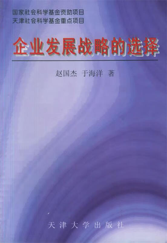 企业发展战略的选择 赵国杰,于海洋 著 天津大学出版社