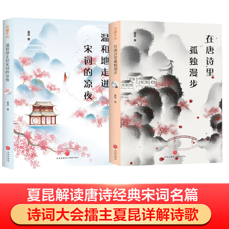 在唐诗里孤独漫步+温和的走进宋词的凉夜 图书