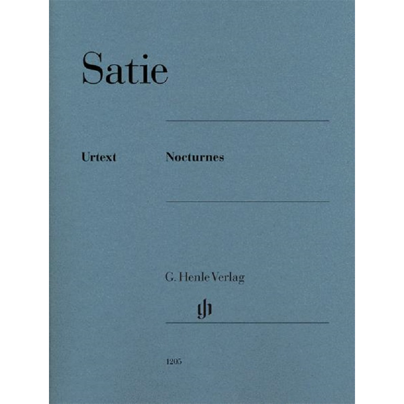 亨乐原版 萨蒂 夜曲 钢琴独奏带指法 Erik Satie Nocturnes Piano HN 1205