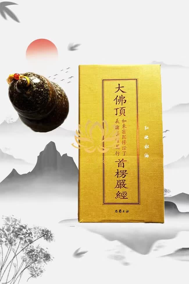 结缘楞严经折子本大佛顶首楞严经精装折本大字竖版带拼音