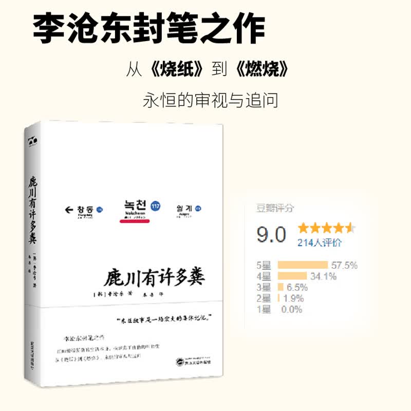 鹿川有许多粪 烧纸作者韩国电影大师李沧东封笔之作 外国文学中短篇小说集