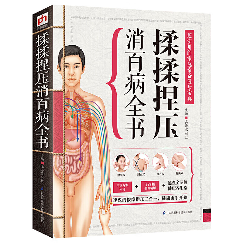 揉揉捏压消百病全书零基础学会推拿按摩书图解实用人体经络穴位图按摩手法大全中医养生中药推拿