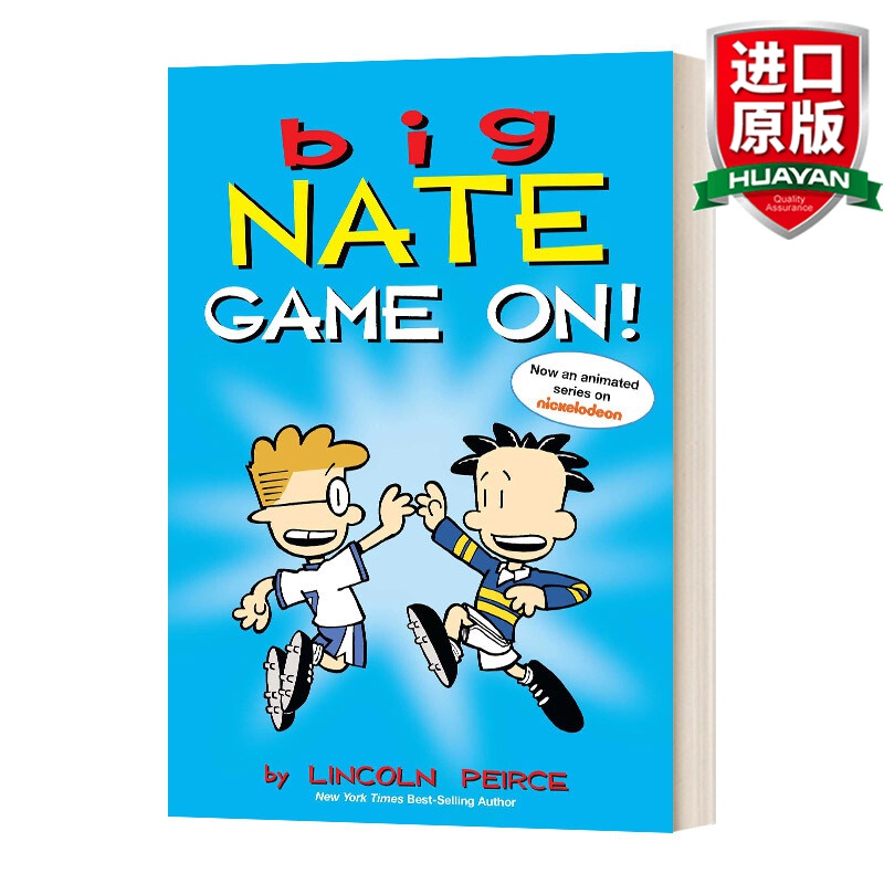 Big Nate漫画系列 英文原版 Game On 玩游戏提升英语阅读幽默绘本章节桥梁书 英文版 进口英语原版书籍
