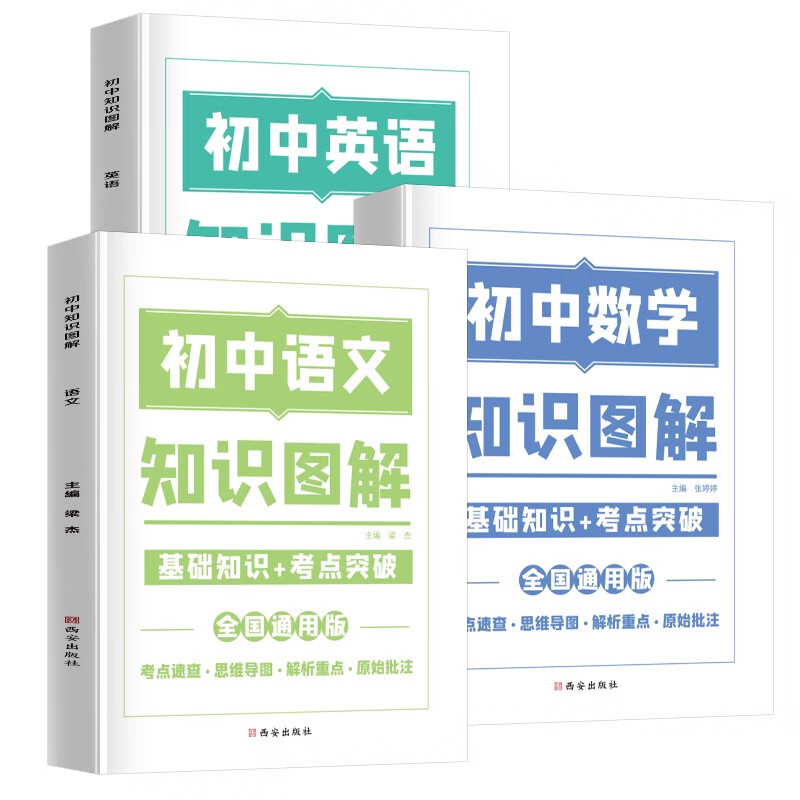 荣恒教育 初中知识图解语文数学英语大全 基础知识手册专项训练及考点突破人教版初中生初一二三中考复习资料教辅知识点