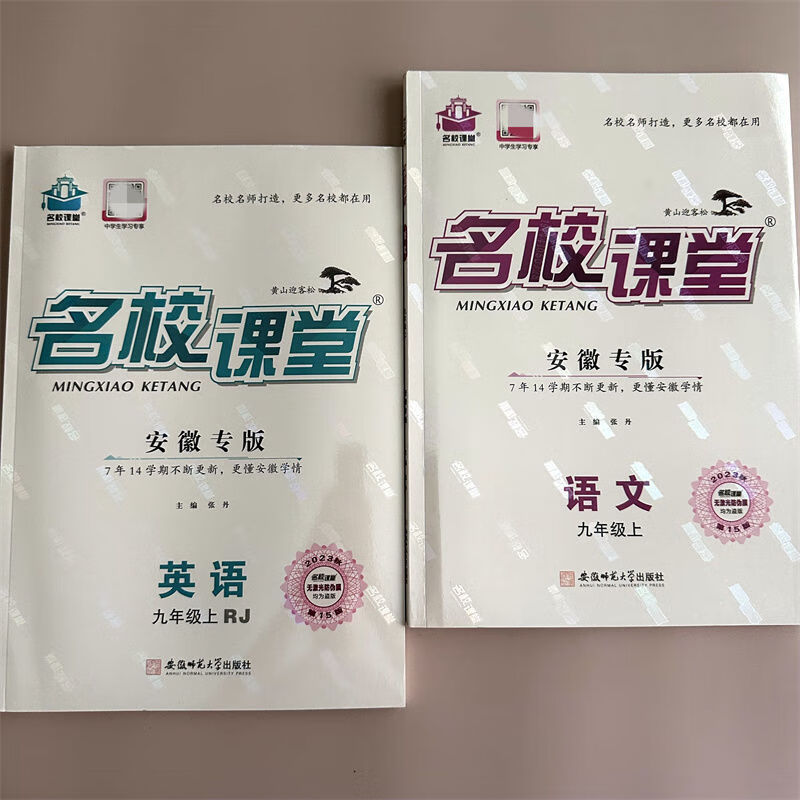 安徽专版名校课堂九年级上册语文数学英语政治历史物理化学人教版 九年级上册 语文人教版