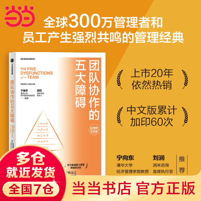 当当团队协作的五大障碍（20周年纪念版）