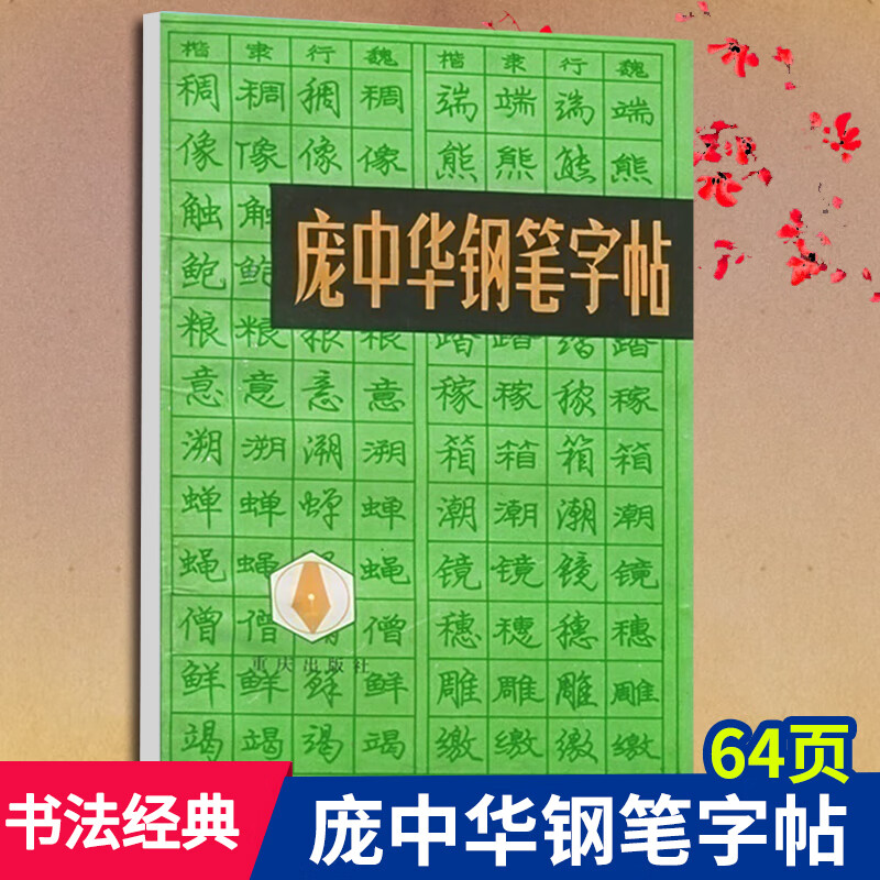 64页庞中华钢笔字帖官方店经典书法硬笔行书精选书法字帖练字帖庞中华行书楷书钢笔字帖速成硬笔字帖临