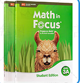 美国小学数学 Math in Focus 1A/1B/2A/2B/3A/3B/4A/4B/5A/5B 新版2020版3A+3B学生用书两本一