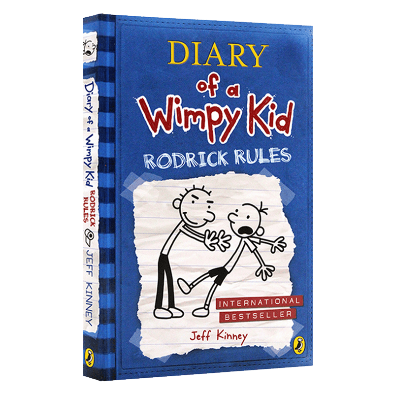 小屁孩日记#2 Diary of a Wimpy Kid Rodrick Rules小鬼日记 英文原版小说 儿童章节桥梁书 幽默漫画故事书7-12岁 Jeff Kinney 英文原版小说 儿童章节桥梁