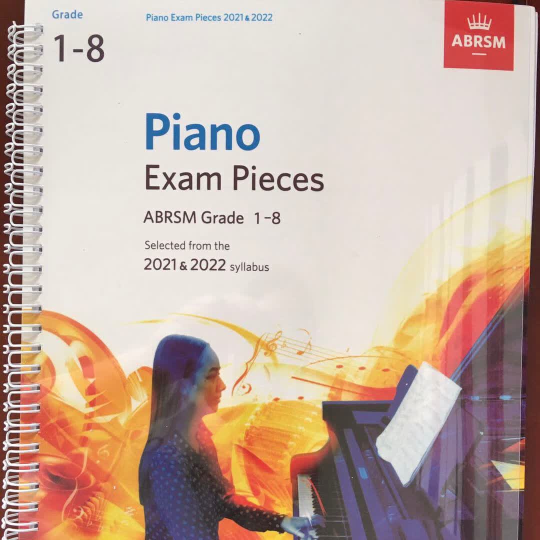 英皇考级钢琴教材 钢琴1-8级考级作品曲谱2023-2024 2021-2022 1-8级作品（21-22中文圈装版）