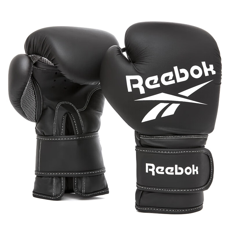 Reebok锐步拳击手套拳套儿童训练男散打搏击专业女泰拳打沙袋 拳击手套丨RSCB-12010BK 10oz