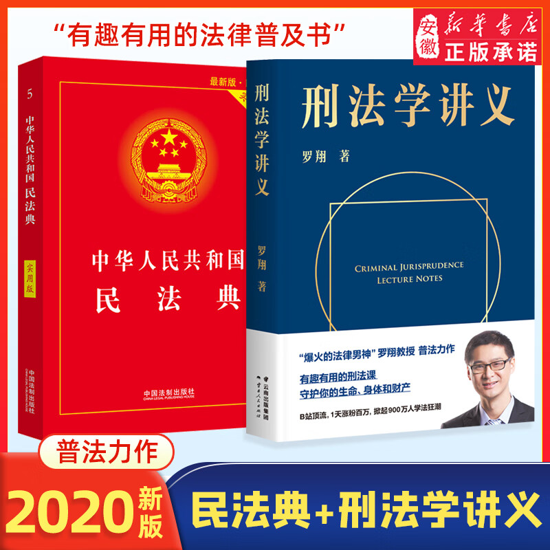 中华人民共和国民法典大字中国和刑法学讲义 罗翔民法刑法理