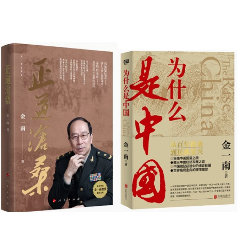 套2册金一南作品：正道沧桑+为什么是中国