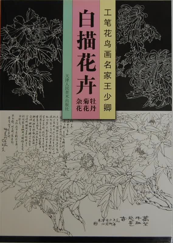工笔花鸟画名家王少卿白描花卉