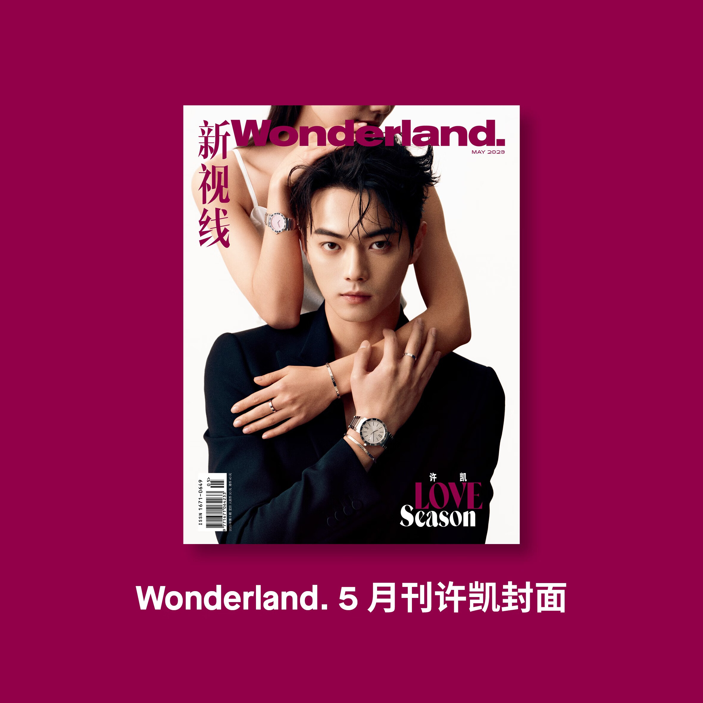 《新视线Wonderland.》5月刊封面人物许凯 杂志单刊