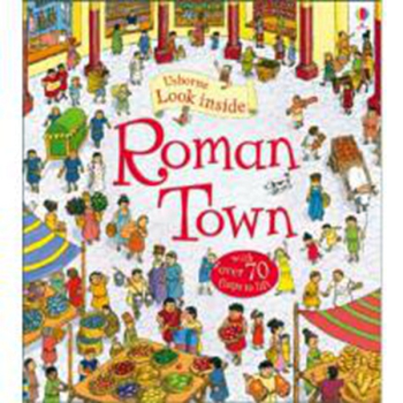 现货【Usborne出品】 原版英文Look inside Roman Town看看罗马的城镇 尤斯