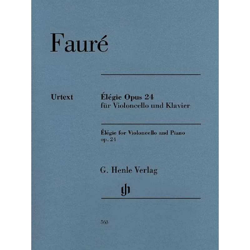 福雷 悲歌op24 大提琴和钢琴 亨乐 Gabriel Faure Elegie HN563