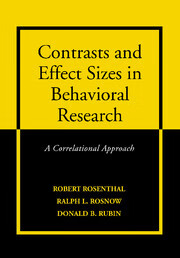 Contrasts and Effect Sizes in Behavioral Research