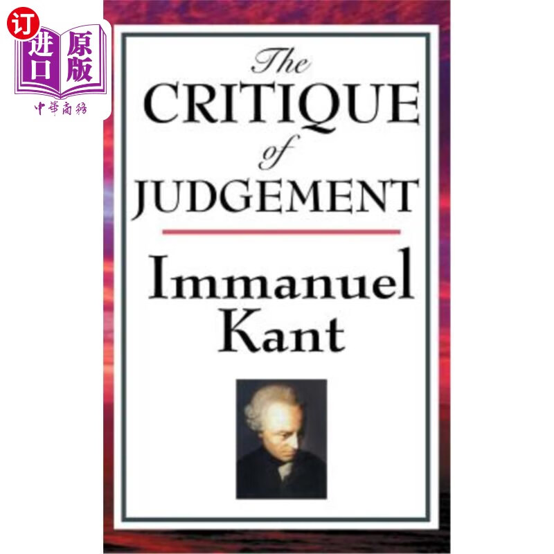 海外直订The Critique of Judgement 判断力批判