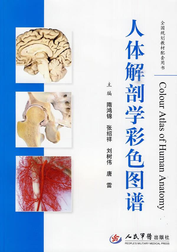 人体解剖学彩色图谱 隋鸿锦等主编 人民军医出版社 9787509132623