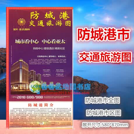 2020版防城港市广西防城港市交通城区图江平工业园图