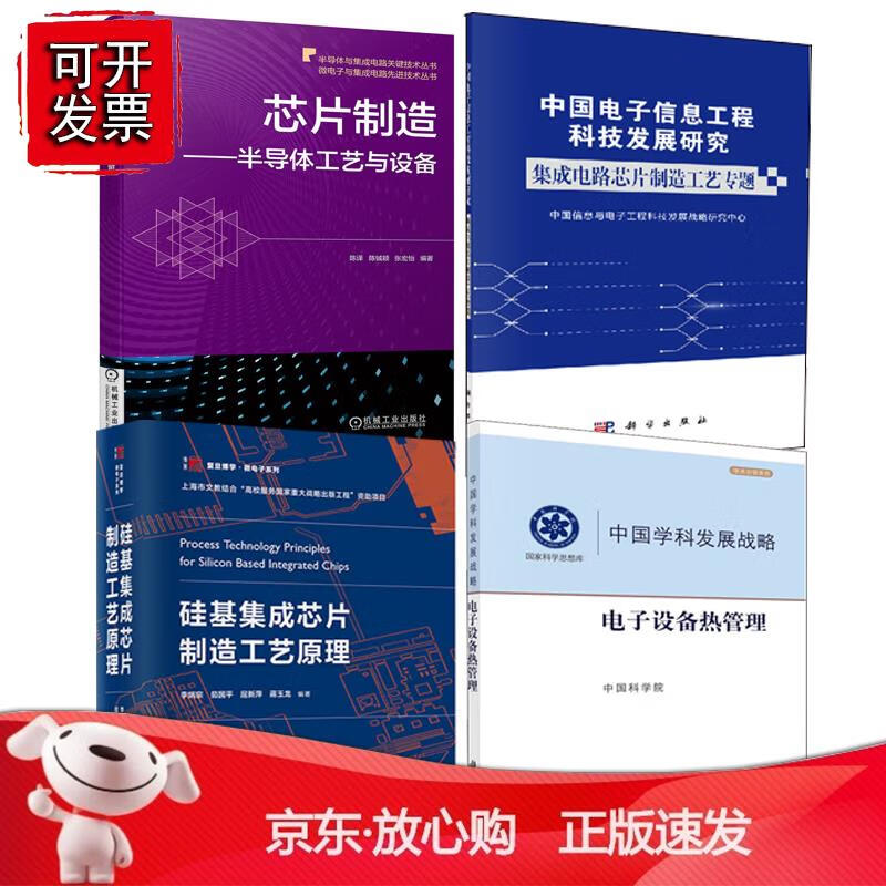 【全4册】电子设备热管理硅基集成芯片制造工艺原理中国电子信息工程科技发展研究集成电路芯片制造工艺专题