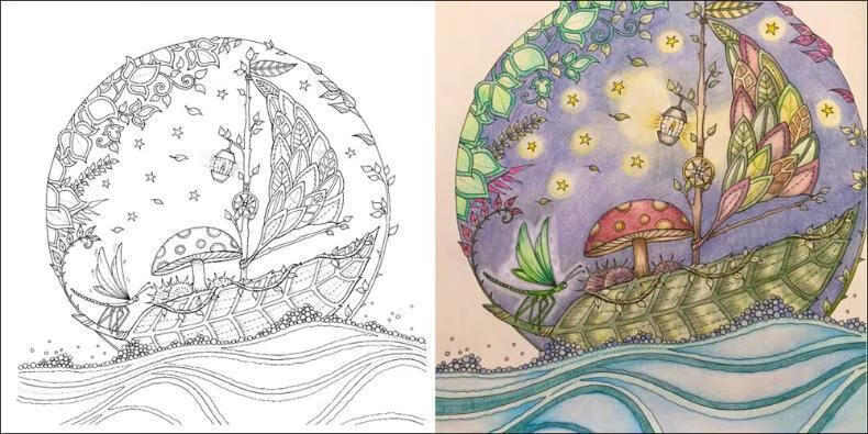 魔法森林:梦幻的绘本/乔汉娜·贝斯福绘/绘画/9787550256361