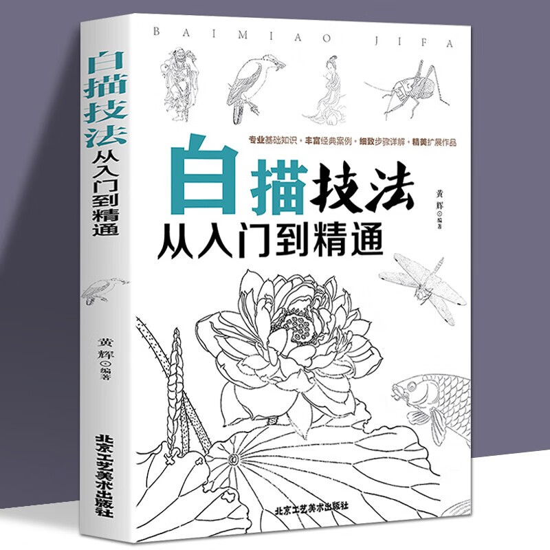 白描技法从入门到精通 工笔画人物花卉绘制技法大全绘制技法绘画基础教程书籍 绘画书籍 国画入门书籍