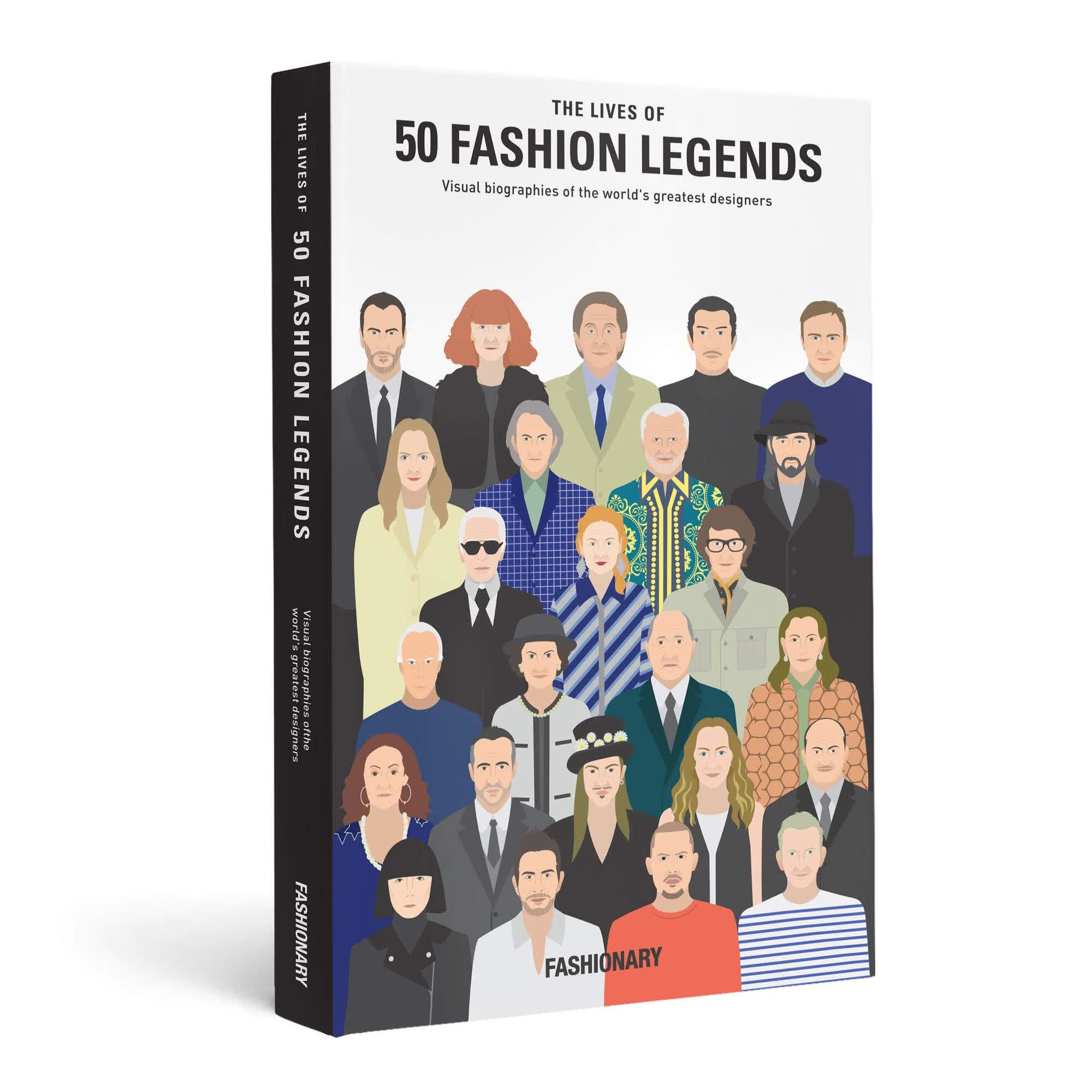 现货 英文原版 The Lives of 50 Fashion Legends 50个时尚传奇的生活 Fashionary50位设计大师时尚服饰设计品牌创始者事迹书籍