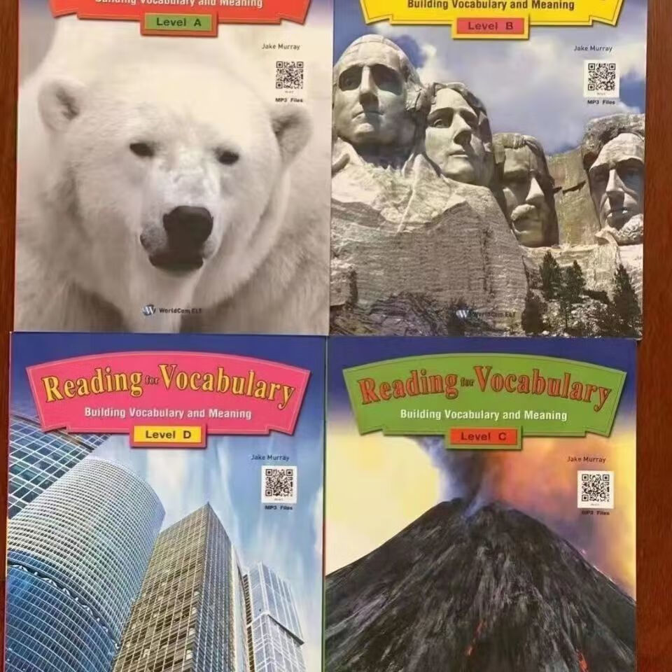 彩色 Reading for Vocabulary level 全套4册 全套4册