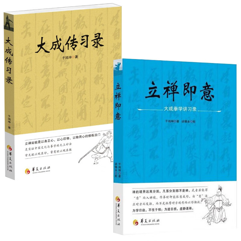 】全2册大成传习录+立禅即意(大成拳学讲习录)于鸿坤著武术拳法体育教材入门练习参考书武术图书套装