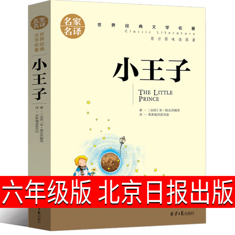 六年级必读课外阅读经典书目全17册失落的一角童年爱的教育繁星春水鲁滨逊漂流记狼王梦十五岁的小船长活了10 小王子【六年级】