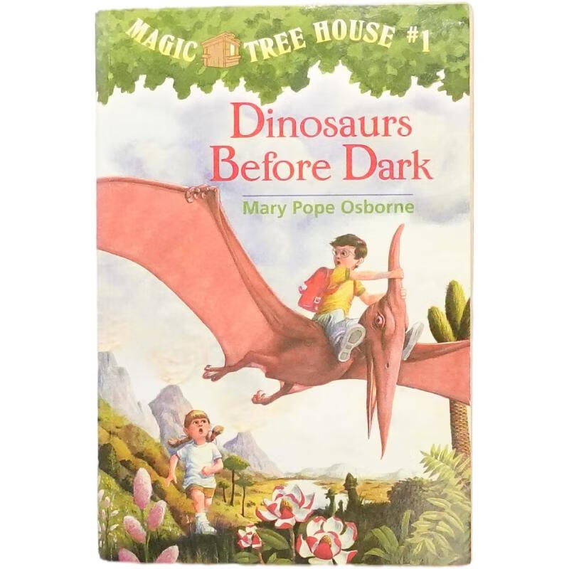 Dinosaurs Before Dark Magic Tree House by Mary Pope Osborne平装Random House神奇树屋系列恐龙谷大冒险 图书馆存货被阅读过