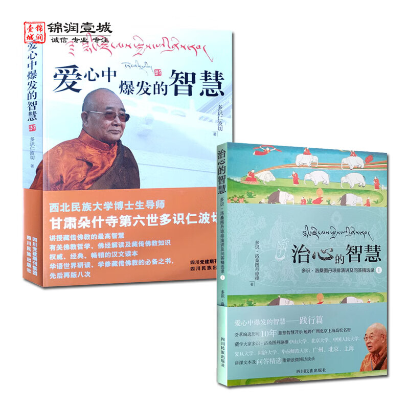 爱心中爆发的智慧 治心的智慧(二册套装)多识仁波切 著