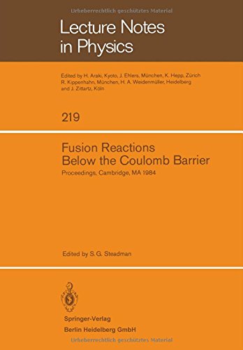Fusion Reactions Below the Coulomb Barrier
