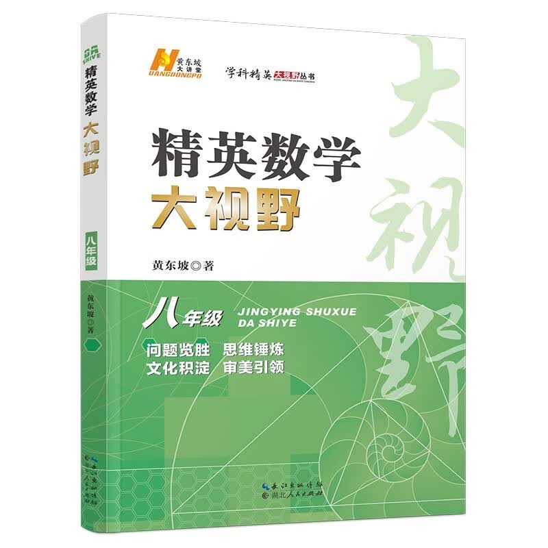 2023新版 精英数学大视野 8年级 学科精英大视野系列丛书 精英大视野八年级数学 黄东坡著