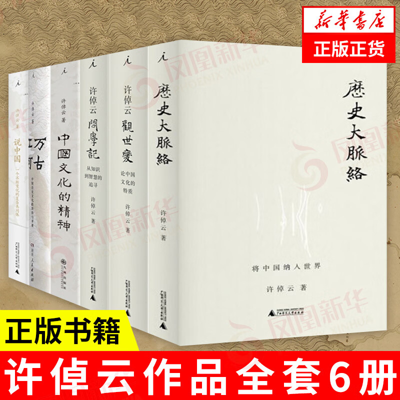 许倬云作品自选】经纬华夏 万古江河 历史大脉络 观世变 问学记 中国文化的精神 说中国 大国霸业的兴废 学习中国文化历史书籍 万古江河等6册