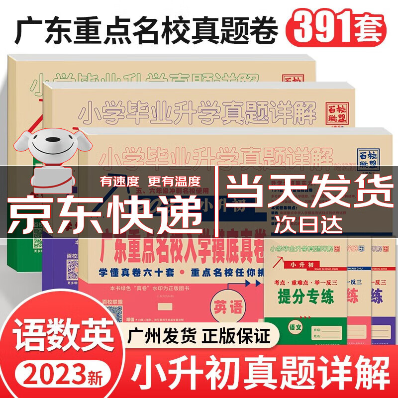 2023版小升初广东重点名校入学摸底真卷语文数学英语 广东十大名校招生真卷语文数学英语 广东重点名校入学分班真卷数学小学毕业升学真题详解模拟真卷 语文数学英语3本套装