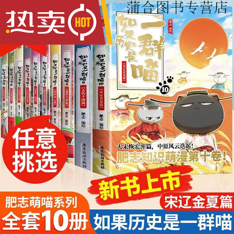 定制款 如果历史是一群喵11-20册全套 11 12  13南宋金元篇宋辽金 历史喵全8本3-10