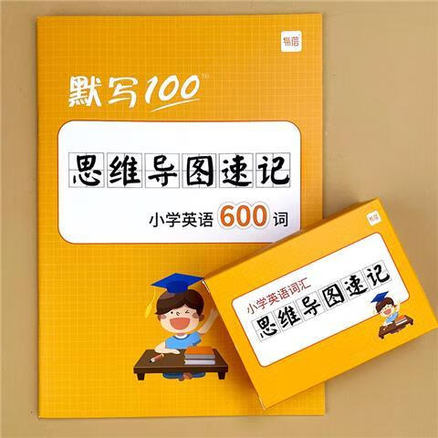易蓓中生复合词单词速记卡片学习神器词根词缀记忆卡片 小学思维导图套装