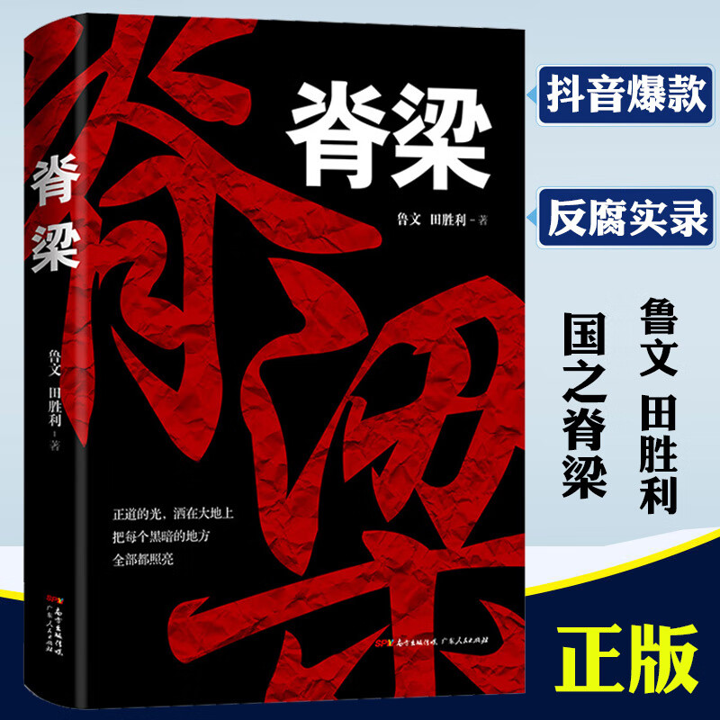 现货脊梁小说鲁文田胜利著国之脊梁正能量反腐小说正道的光洒在大地上把每个黑暗的地方全部都照亮脊梁电