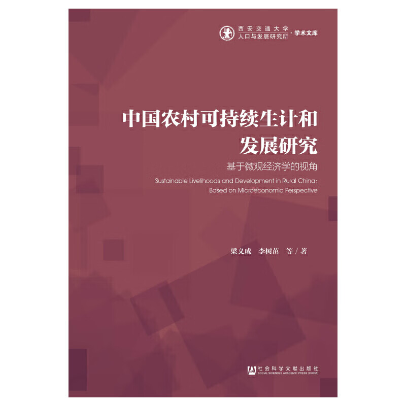 中国农村可持续生计和发展研究